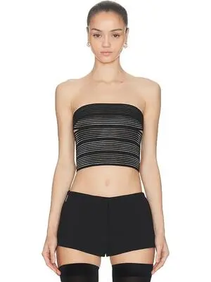 HAELO Elastic Brace Corset Top - Black