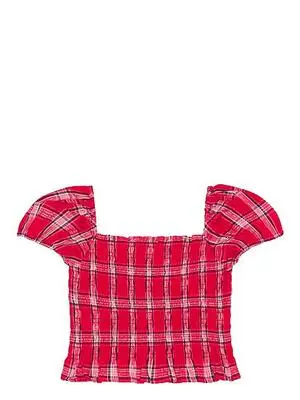 LoveShackFancy Tween Fabielle Top - Cherry Jubilee