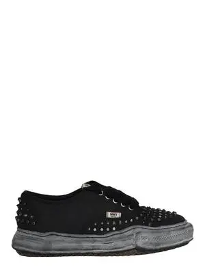 Mihara Yasuhiro Studded Canvas Low-top Sneakers - A