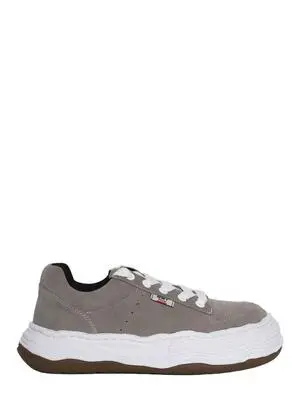 Mihara Yasuhiro Oliver Og Sole Suede Low-top Sneakers - Grey
