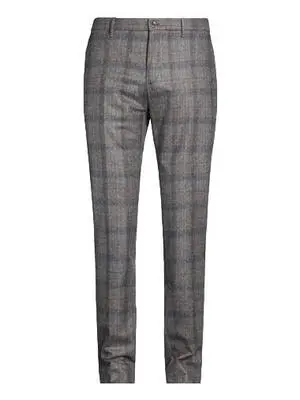 Incotex Flannel Tartan Tapered Trousers - Grey