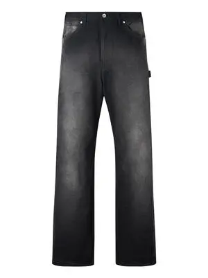 Auralee Straight-leg Cotton Trousers - Black