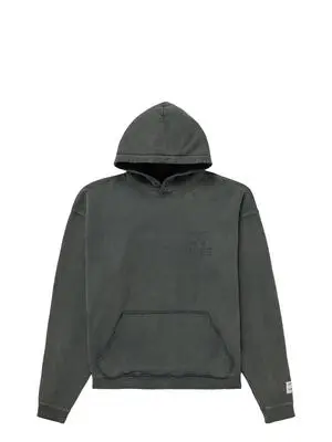 GALLERY DEPT. Oversized Logo-Debossed Cotton-Jersey Hoodie Gray