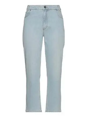 Sandro Faded Denim Jeans With Logo - Blue