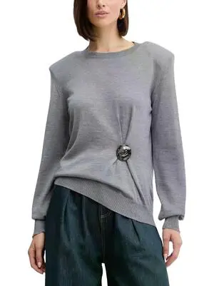 SIMONA CORSELLINI Embellished Sweater - Grey