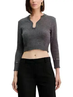 SIMONA CORSELLINI Embellished Sweater - Grey