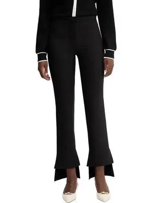SIMONA CORSELLINI Cut-Out Split-Hem Trousers