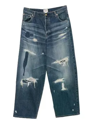 KAMIYA Distressed Denim Jeans - Blue