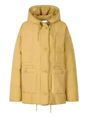 STUDIO TOMBOY Piping-detail Hooded Puffer Jacket - Yellow