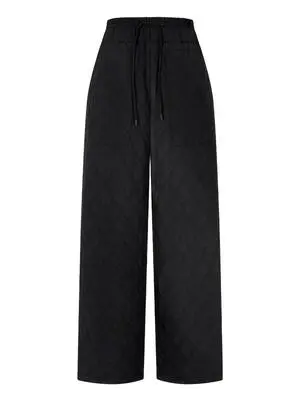 STUDIO TOMBOY Diamond-quilted Trousers - Black