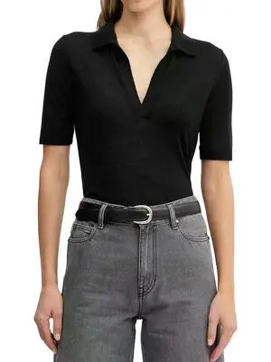 SIMONA CORSELLINI Short-sleeve Top - Black