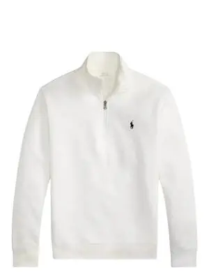 Polo Ralph Lauren Double-knit Quarter-zip Pullover - White
