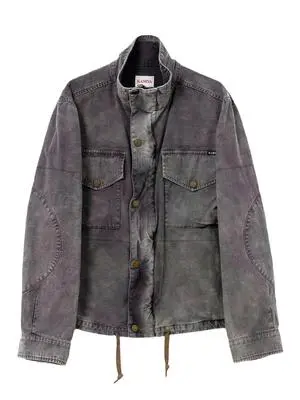 KAMIYA Flap-pocket Denim Jacket - Grey