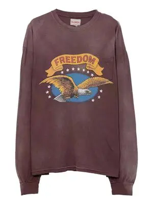 KAMIYA Freedom Long-sleeve T-shirt - Brown
