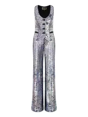 MITILIANE COUTURE Sequin-embellished Gilet - Silver