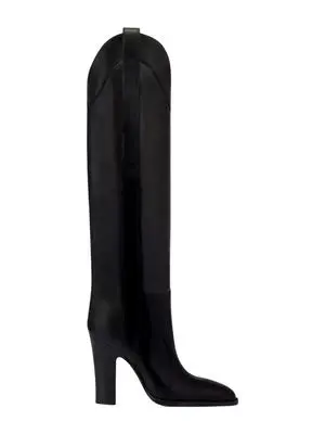 Paris Texas 100mm Lavinia Heel Boots - Black