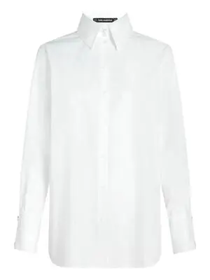Karl Lagerfeld Press-stud Detailing Shirt - White