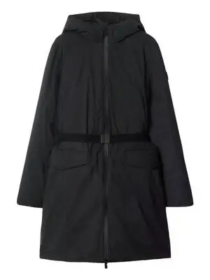 Burberry Hooded Ripstop Coat - Black
