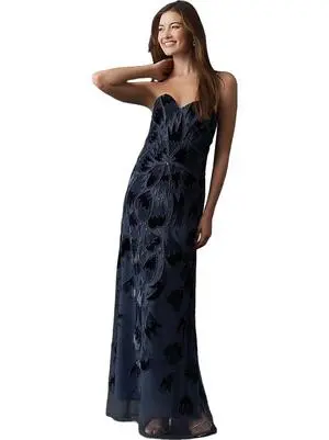 HELSI Sasha Strapless Maxi Dress - Blue