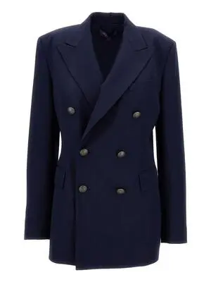 Ralph Lauren Ramona Wool Blazer - Blue