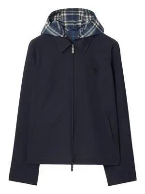 Burberry Reversible Check Cotton Harrington Jacket - Silhouette Blue