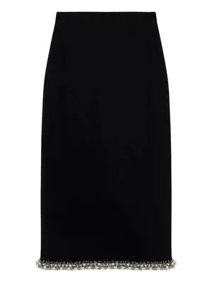 Simkhai Idina Embellished Midi Skirt - Black