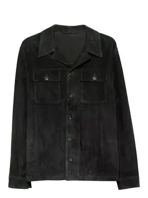 Eleventy Buttoned Flap-pockets Jacket - Black