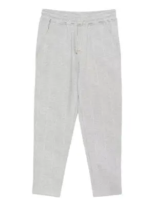Eleventy Pinstripe Drawstring Trousers - Grey