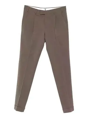 PT TORINO Pleated Cuff Trousers - Grey