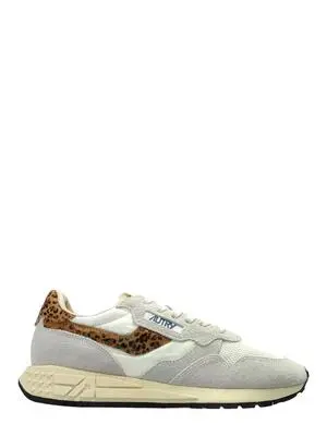 AUTRY Reelwind Leopard-print Sneakers - Grey