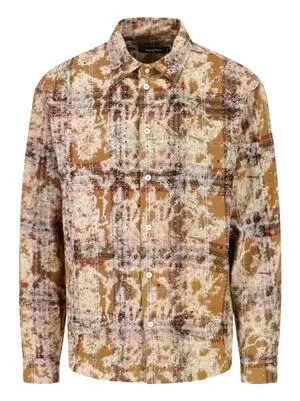 Dsquared2 Bleached Sparkly Check Shirt - 001f
