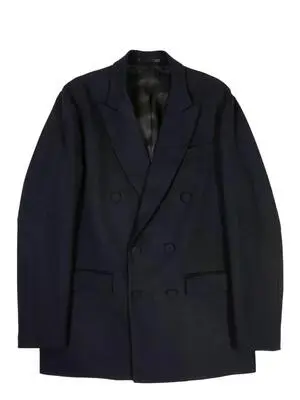 GRIFONI Double-breasted Jacket - Blue