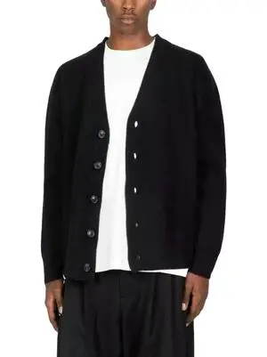 GRIFONI Buttoned Knit Cardigan - Black