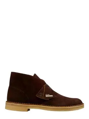 Clarks Desert Suede Lace-up Shoes - Brown