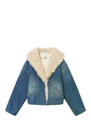 Isabel Marant Fur Collar Jacket - Blue