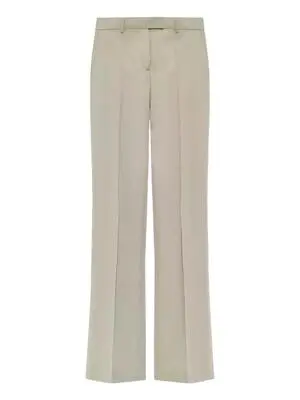 Attico Pressed-crease Trousers - Neutrals