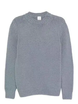 Eleventy Crew-neck Wool Sweater - Blue