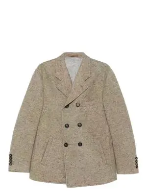 Eleventy Double-breasted Pea Coat - Neutrals