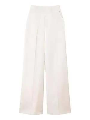 TWINSET Palazzo Trousers In Duchess Fabric - Pink