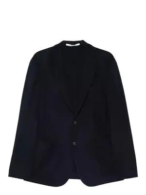 Eleventy Single-breasted Patch-pocket Blazer - Blue