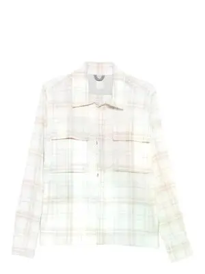 Eleventy Checked Shirt - Neutrals