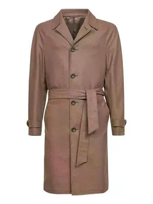D4.0 Belted Coat - Brown