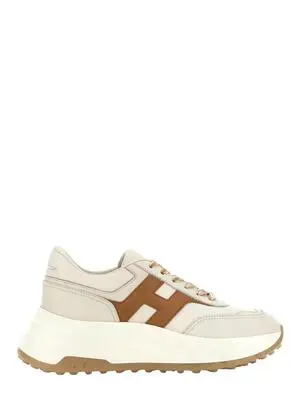 Hogan Hi-fi Leather Sneakers - Neutrals