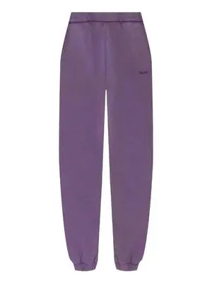 Attico Logo-embroidered Track Pants - Purple