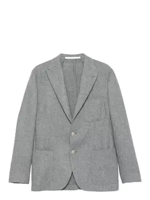 Eleventy Single-breasted Blazer - Grey