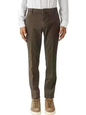 DONDUP Cotton Trousers - Brown
