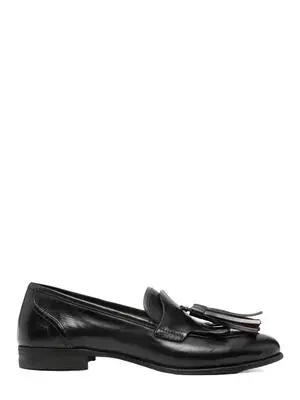 PAUL SILENCE Tassel-detail Leather Loafers - Black