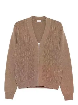 FURSAC V-Neck Zip-Up Cardigan