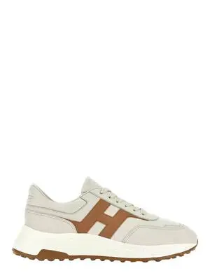 Hogan Logo Appliqué Sneakers - Neutrals