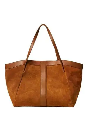 TWINSET Paneled Tote Bag - Brown